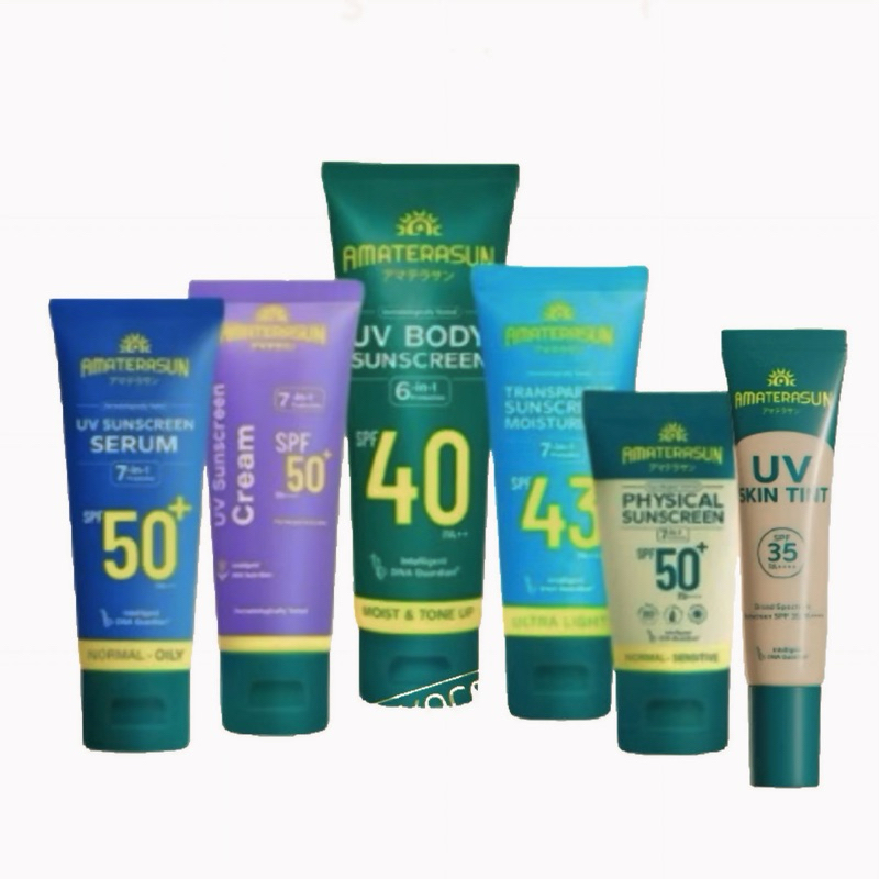 Jual AMATERASUN UV SUNSCREEN SERIES - PHYSICAL - SUNSCREEN SERUM - BODY ...