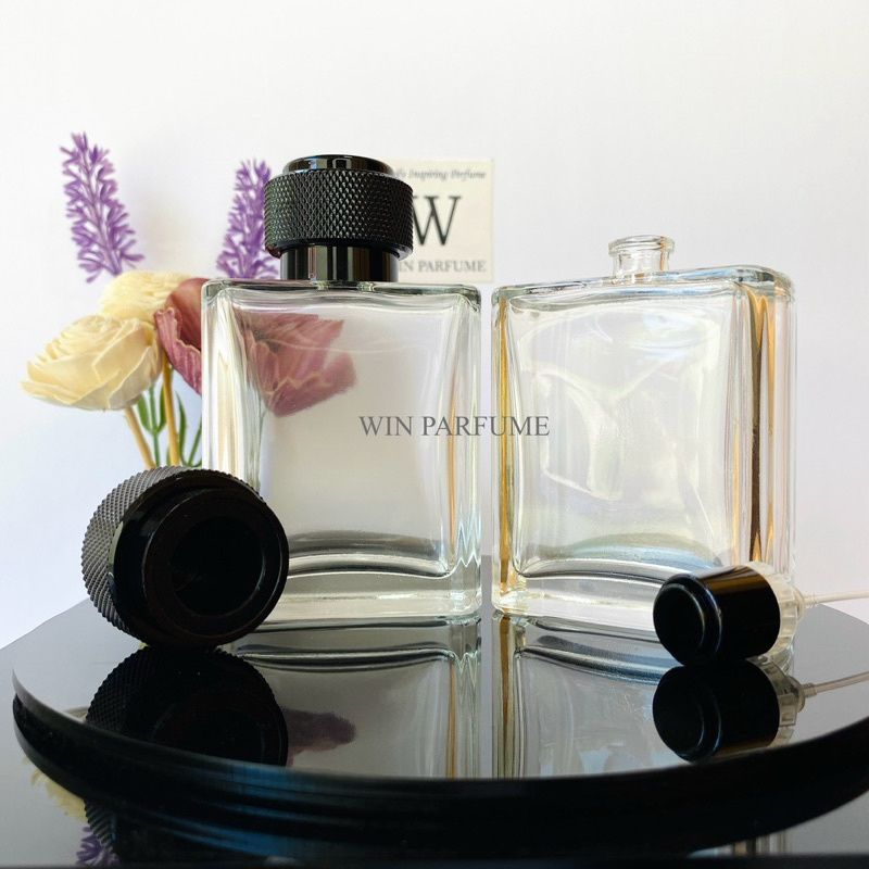 Jual Botol Parfum Kotak Mewah Platinum 100ml Semi Press Tutup Premium ...
