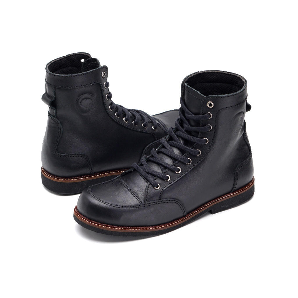 Jual GREATA -BRATTA BLACK 8inc Sepatu safety ujung besi Kulit Sapi Asli ...