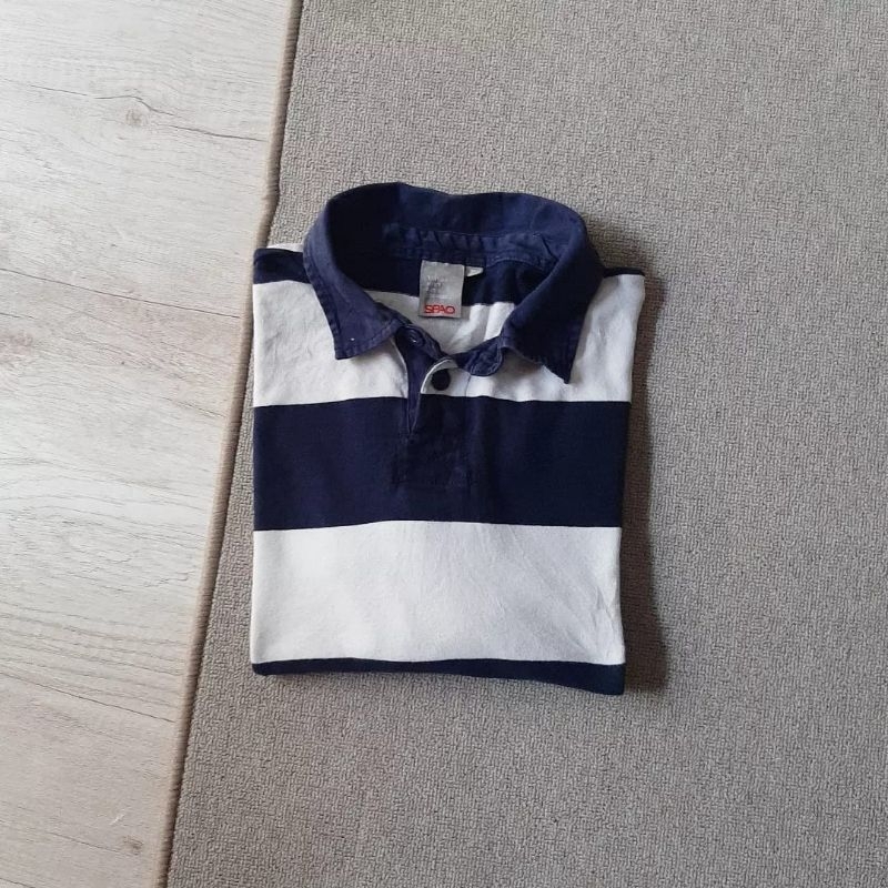 Jual Rugby shirt SPAO stripes | Shopee Indonesia