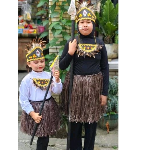 Jual Paket Rok Rafia Rumbai Warna Coklat Tari Sajojo Tari Papua Dan ...