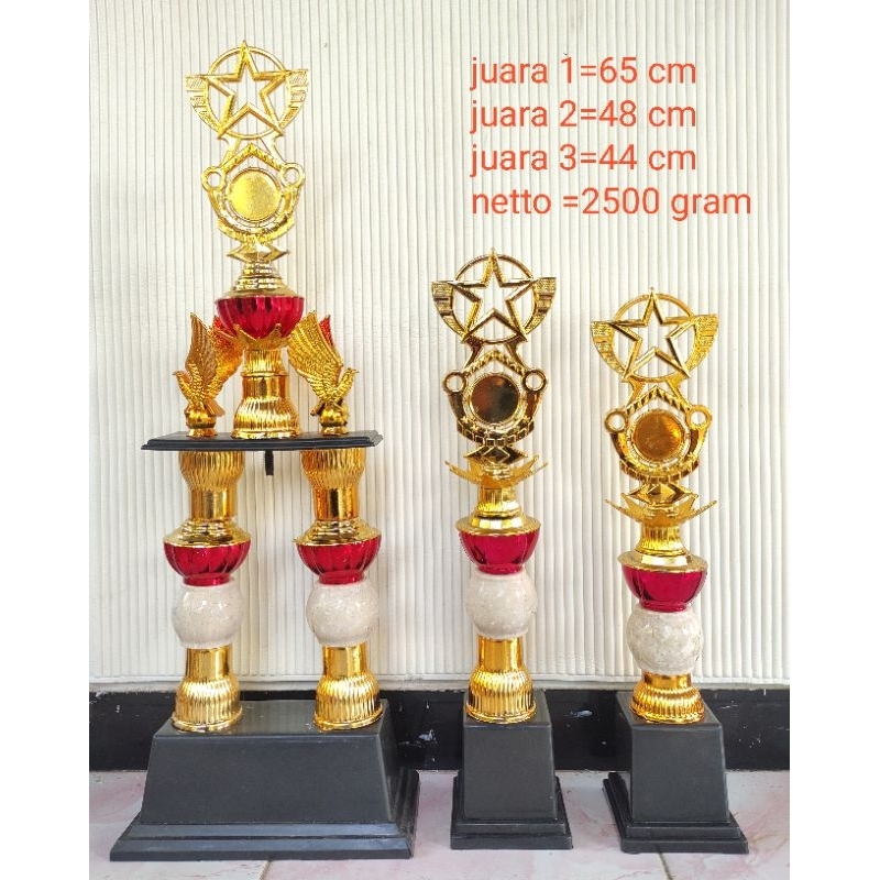 Jual PIALA TROPHY SET KAKI 2 JUARA 123(3PCS FREE DESAIN) | Shopee Indonesia