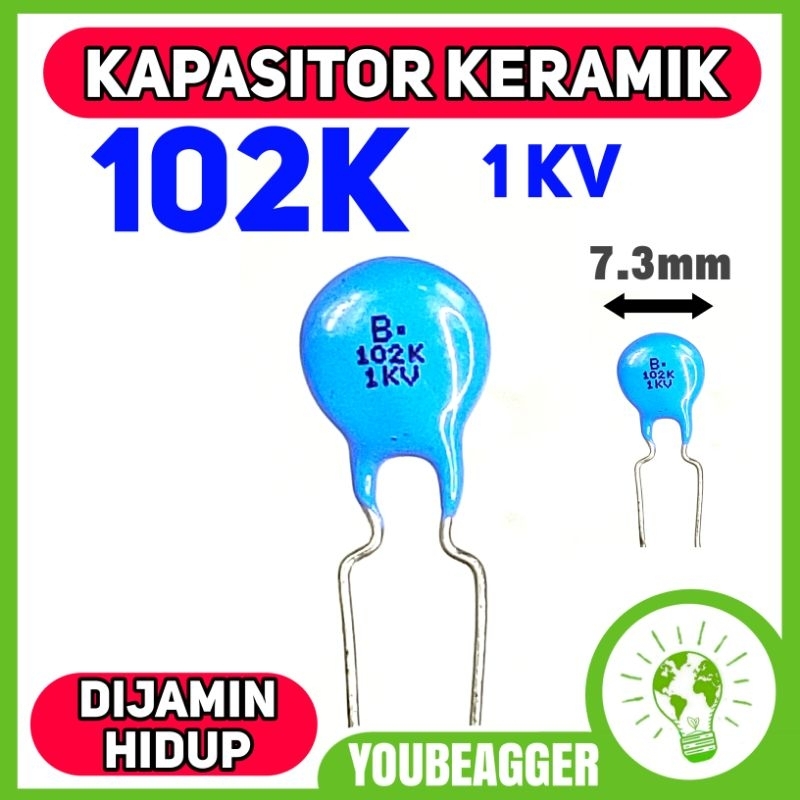 Jual Kapasitor keramik 102k 1KV | Shopee Indonesia