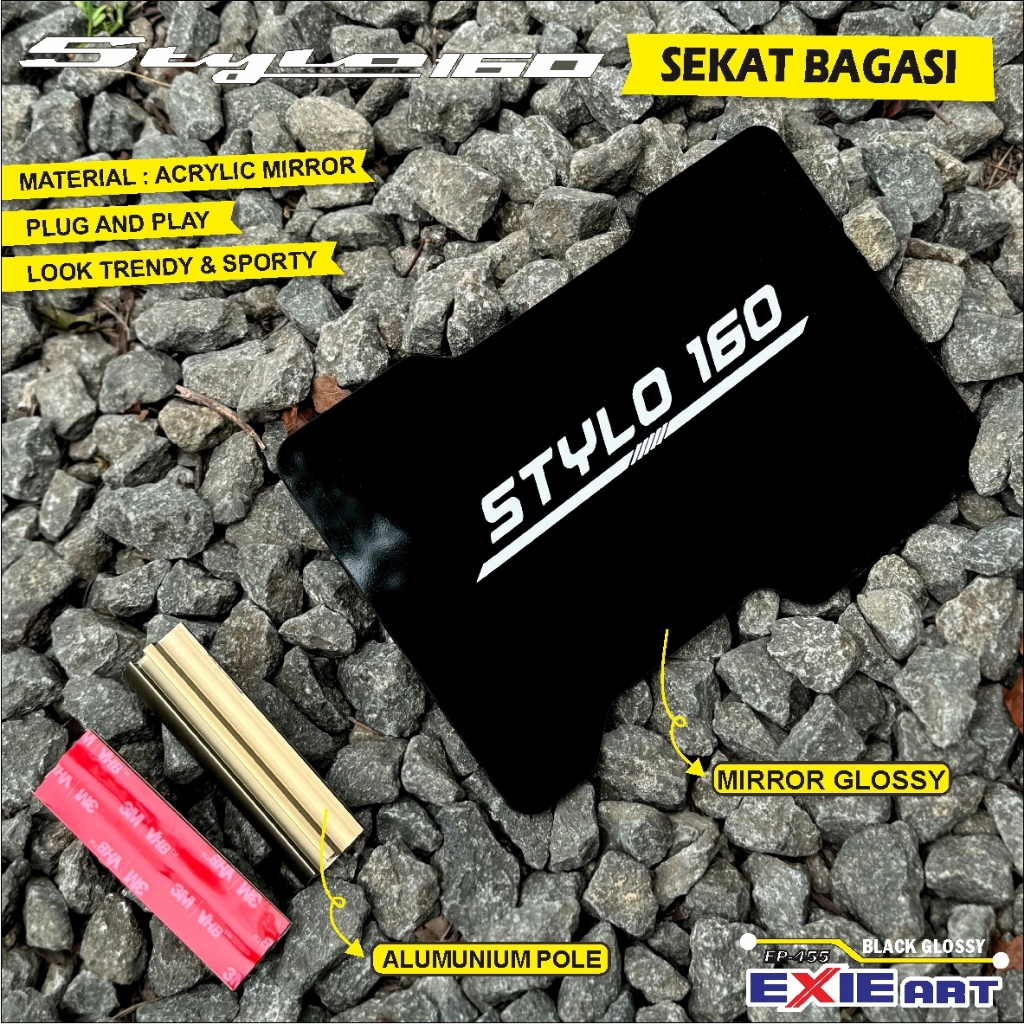 Jual Sekat Bagasi Akrilik Stylo 160 - Partisi Bagasi Motorcycle Exie ...