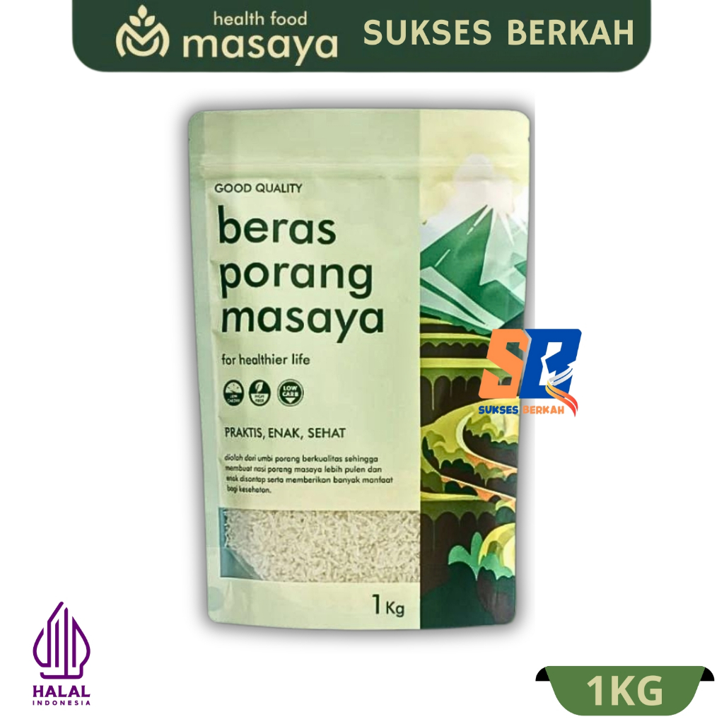 Jual MASAYA beras porang 1kg shirataki konjac rice healty food diet ...