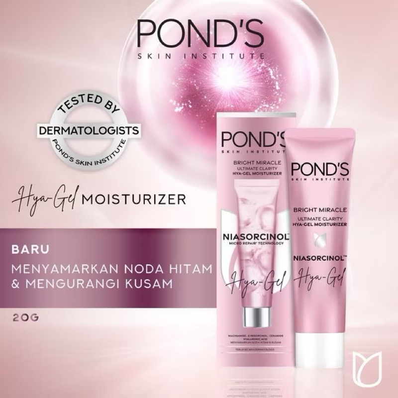 Jual PONDS Bright Miracle HYA-GEL Moisturizer 20g(Kemasan Baru ...