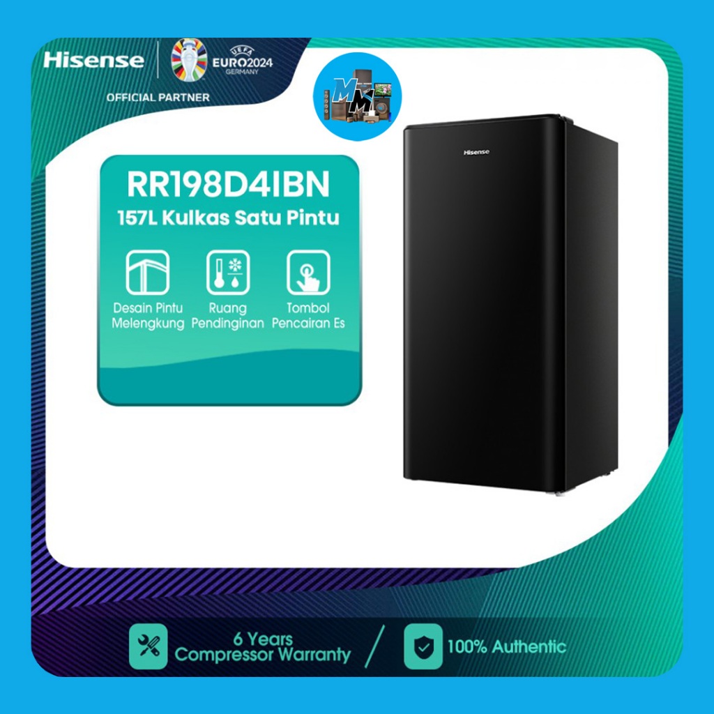 Jual Hisense Kulkas 1 Pintu 157L lemari es Refrigerator RR198D4IBN Black | Shopee Indonesia