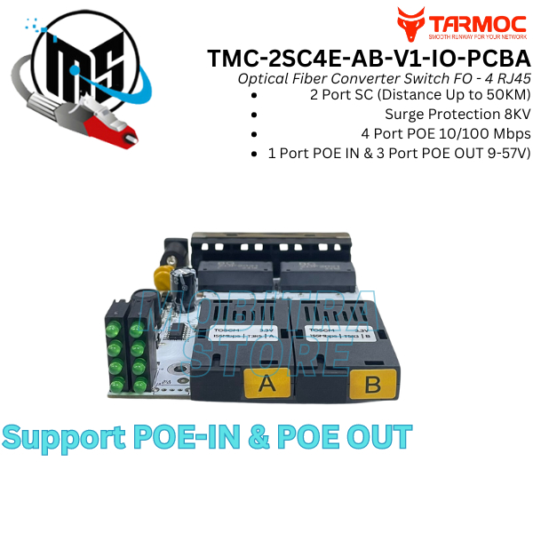 Jual Tarmoc TMC-2SC4E-AB-V1-IO-PCBA | Media Converter Switch 2FO 4LAN / 2 FO 4 LAN 10/100Mbps ...