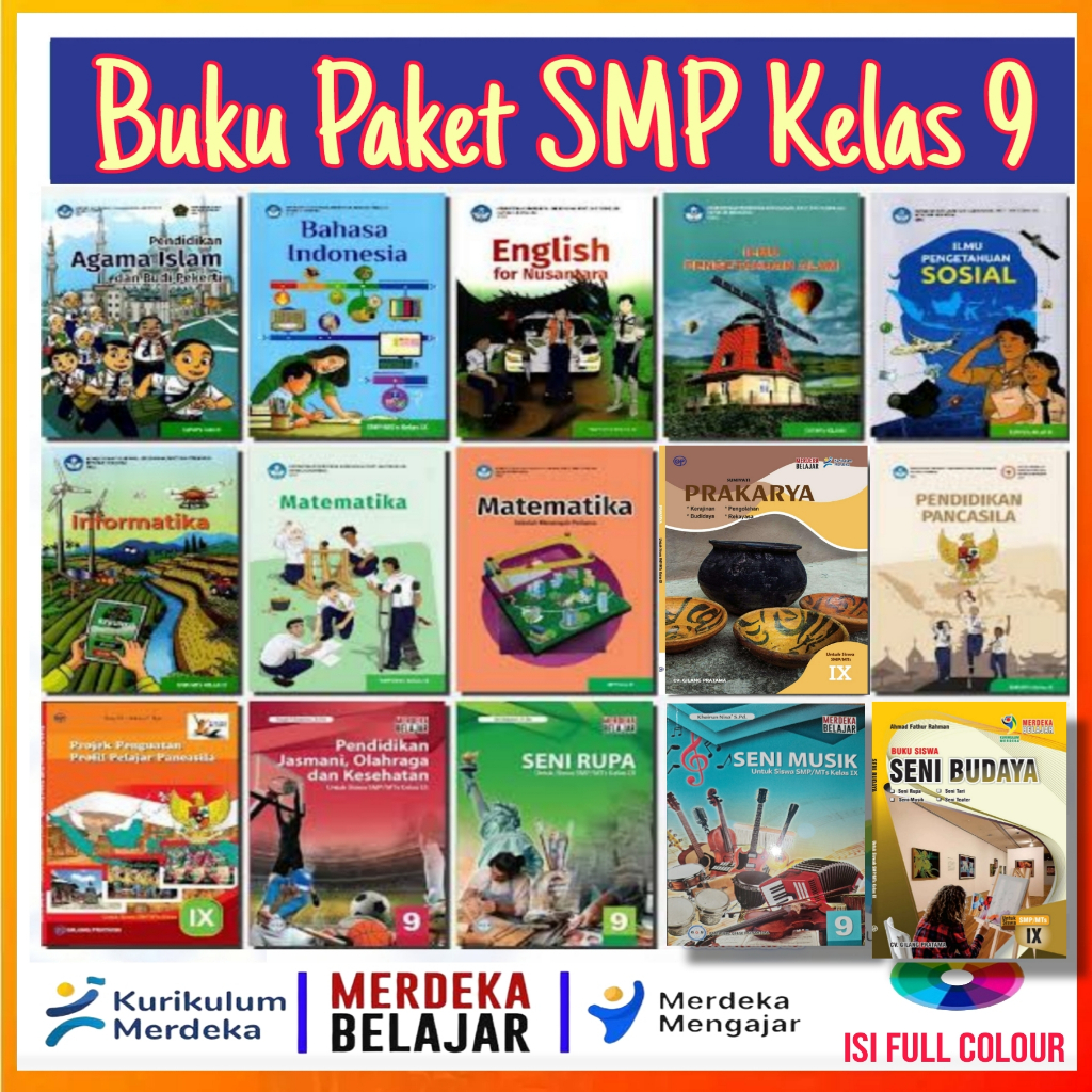 Jual Buku Siswa Kelas 9 SMP - Buku Paket SMP Kls 9 Kurikulum Merdeka ...