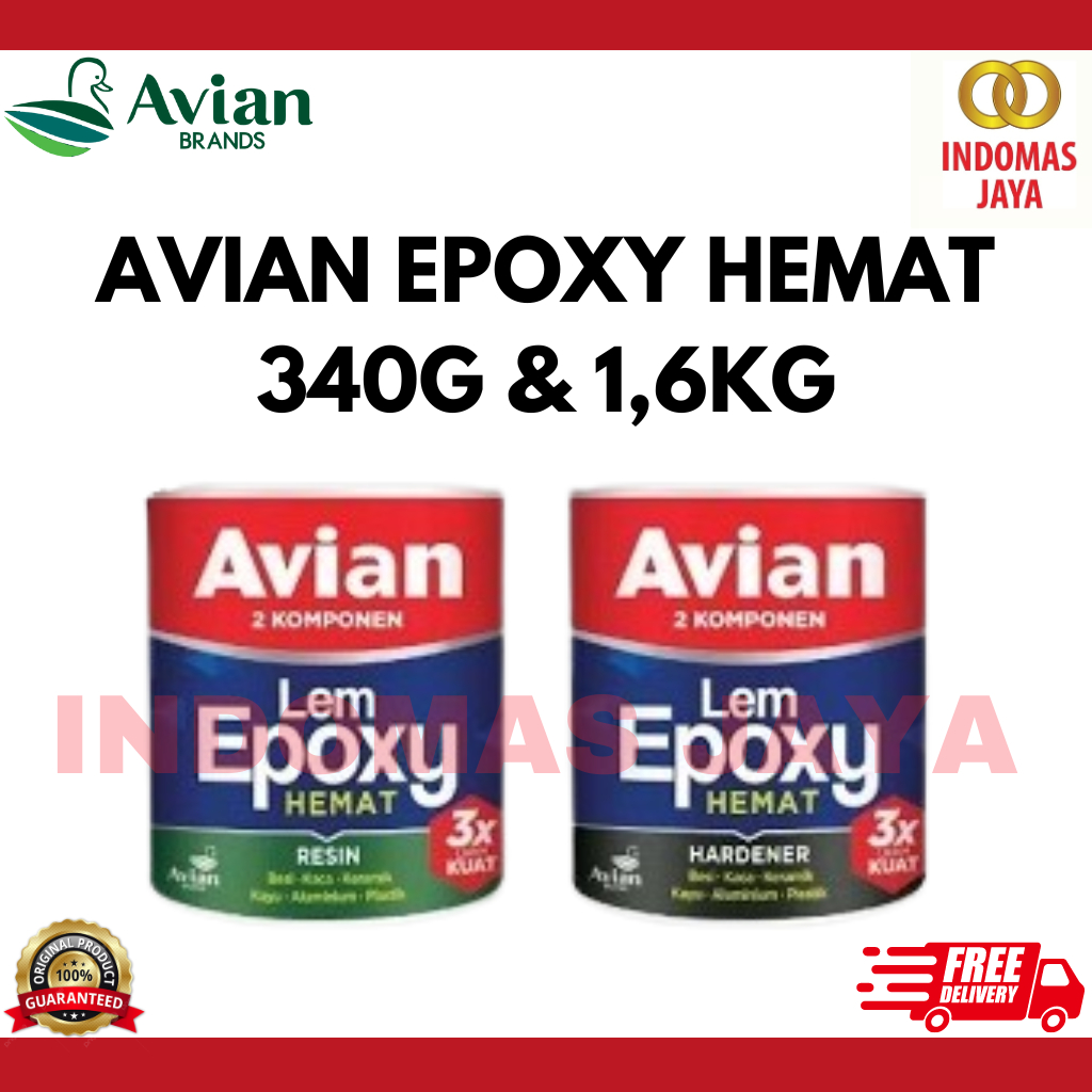 Jual Lem Epoxy SUPER Avian 340 Gr dan 1600 Gr, 2 komponen Resin ...