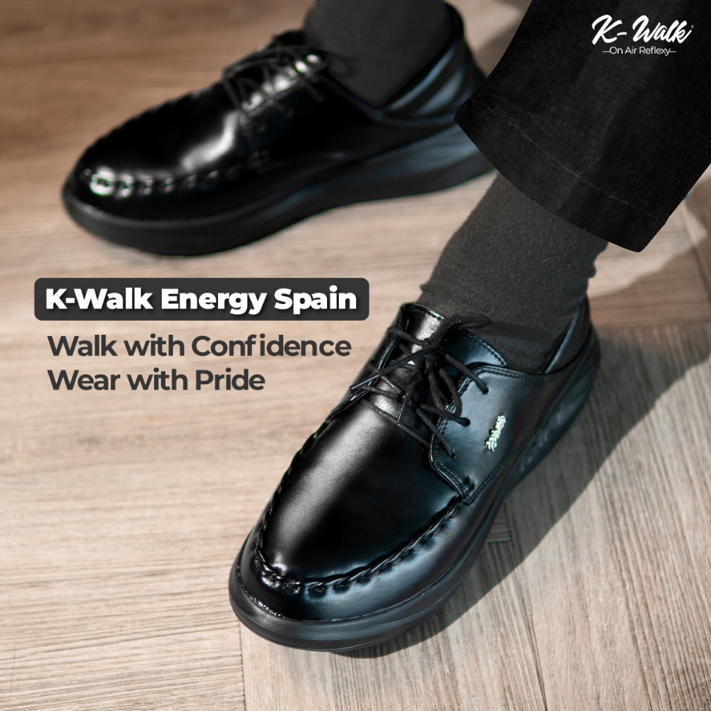 Jual K-Walk Energy Shoes Spain Adjustable Slip On Sepatu Formal Kantor ...