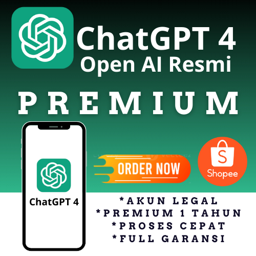 Jual Jual Akun ChatGPT 4 Plus Premium 1 Tahun Bisa Semua Perangkat Proses Cepat | Shopee Indonesia