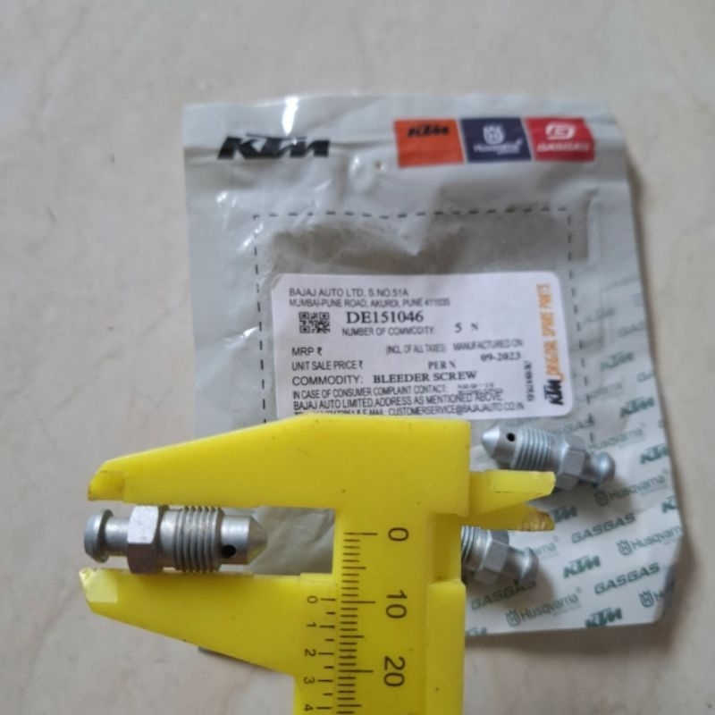 Jual BAUT NEPEL KALIPER BELAKANG BYBRE BREMBO KTM DUKE RC ADVENTURE 200 ...