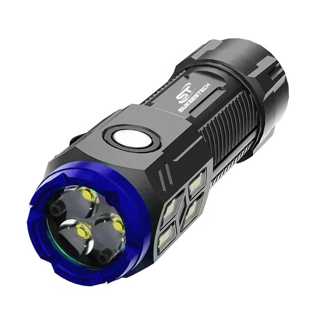 Jual Suksestech Senter Saku Mini 4 Mode LED COB Senter Maghnet ...