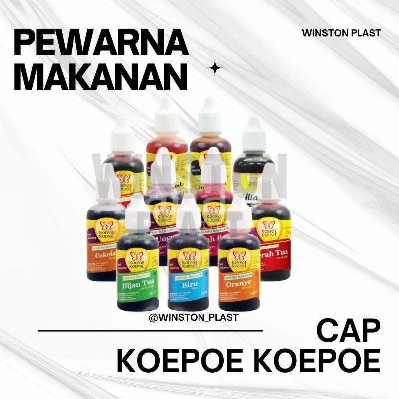 Jual Pewarna Makanan Kuning Telur Kuning Muda Kuning tua Koepoe Koepoe ...