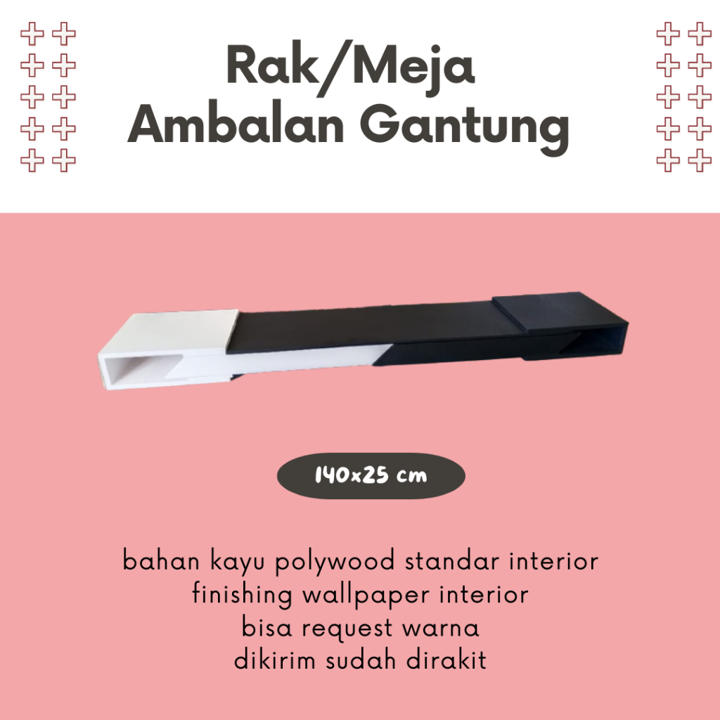 Jual Rak Ambalan Dinding Ukuran 140cm x 25cm x 9,6 cm | Shopee Indonesia
