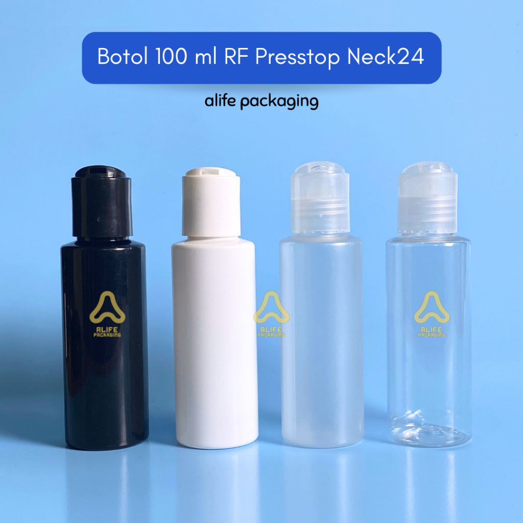 Jual Botol Presstop 100 ml | Botol 100 ml Pushtop | Botol Dsictop 100 ...