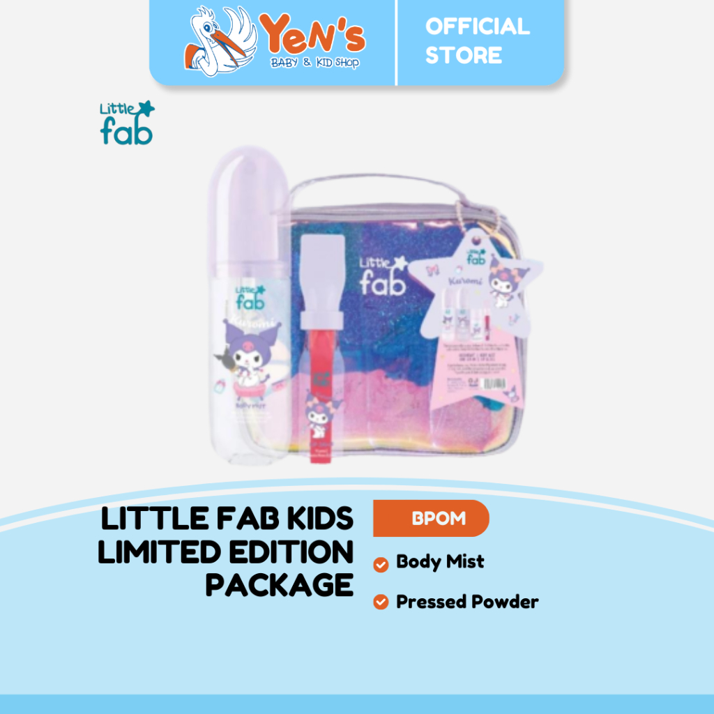 Jual Little Fab Kids Limited Edition Kuromi Package ( Body Mist & Lip ...