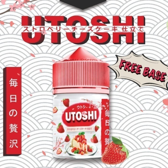 Jual UTOSHI STRAWBERRY CHEESECAKE 60ML BY CYCLOZ | Shopee Indonesia