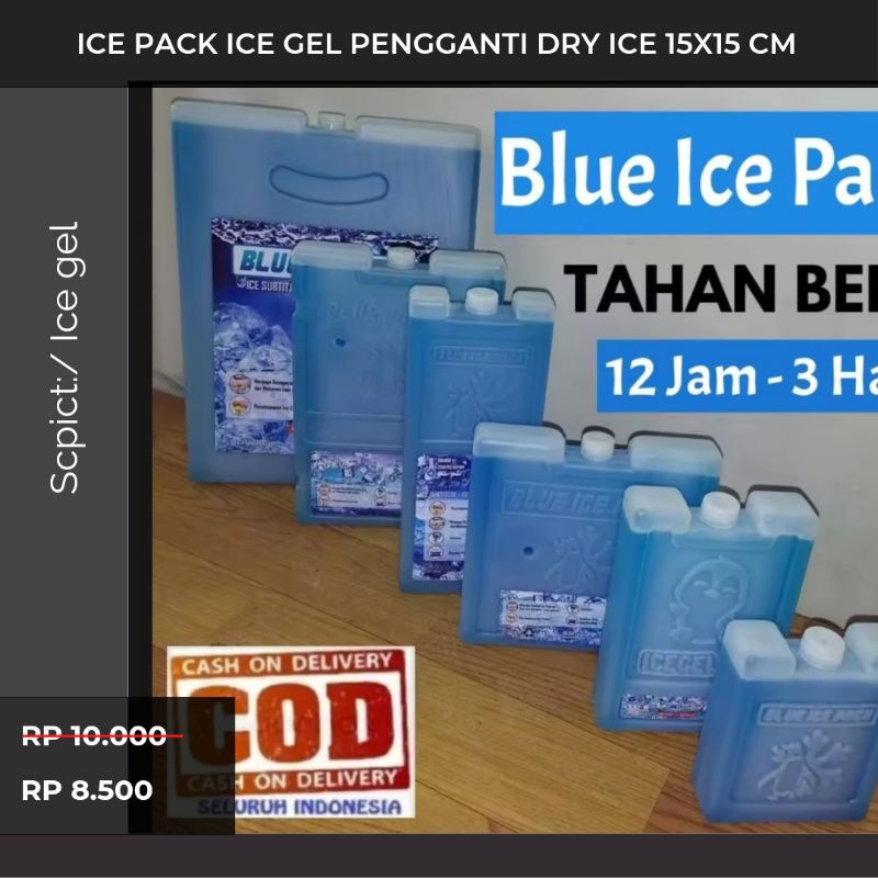Jual Promo ICE PACK BLUE ICE PACK ICE GEL PENGGANTI DRY ICE PENGGANTI ...