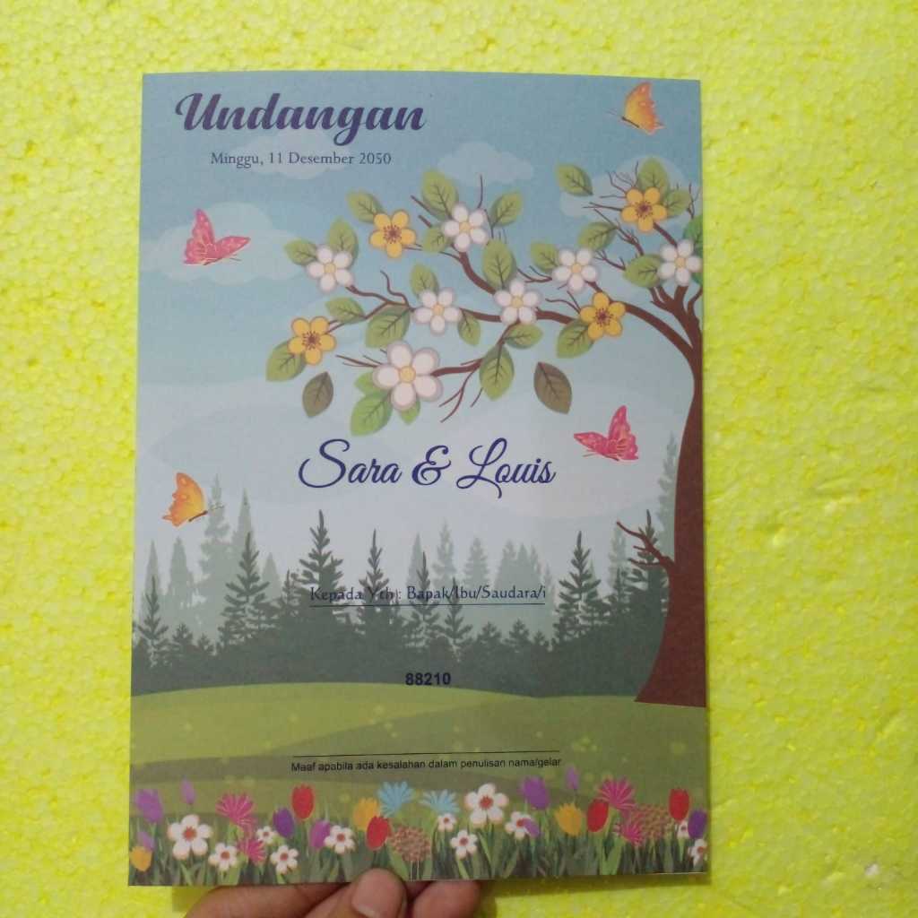 Jual print UNDANGAN NIKAH ERBA 88210 PERNIKAHAN SUNAT SUNATAN KHITAN ...