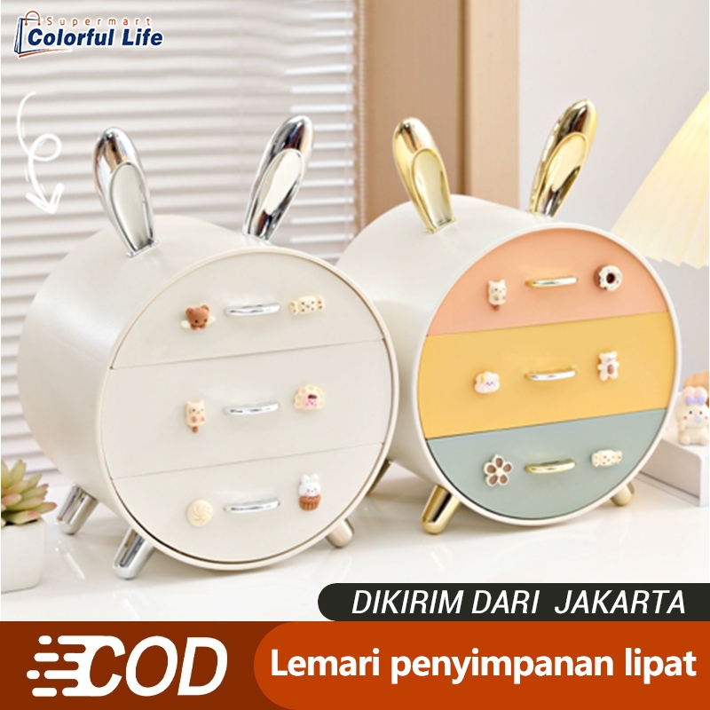 Jual 【COD】rak kosmetik aesthetic/rak kosmetik mini/kotak penyimpanan ...