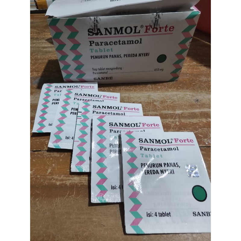 Jual sanmol forte harga perstrip isi 4 biji paracetamol | Shopee Indonesia