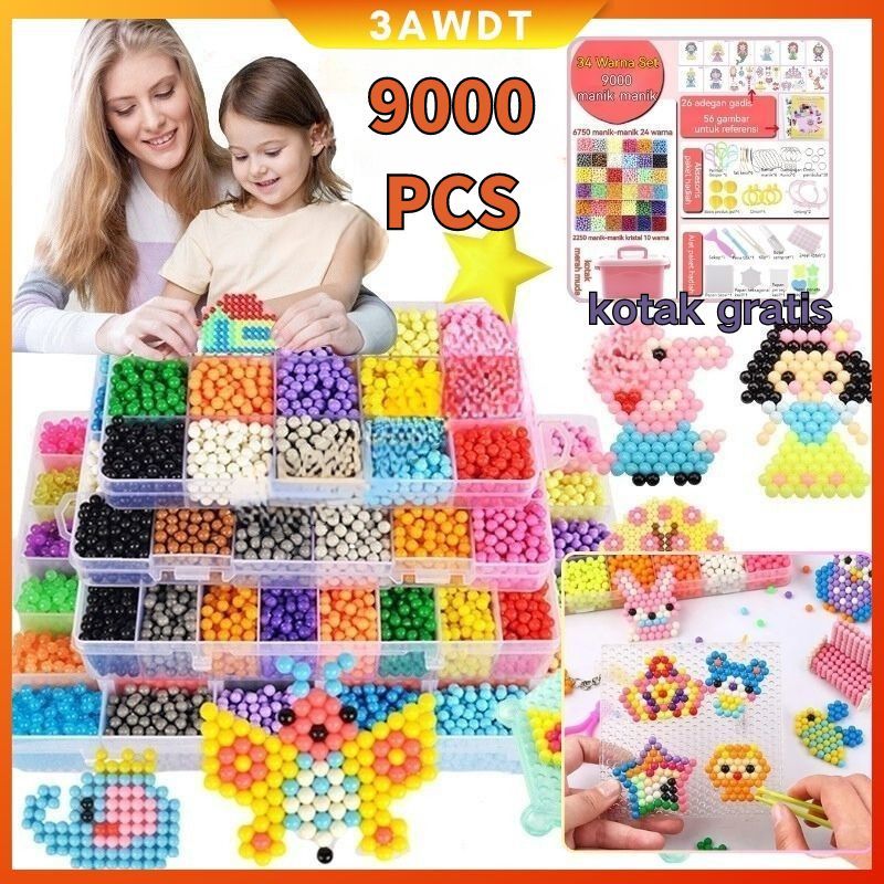 Jual 【Harga terendah】（kotak gratis）9000 Mainan Diy Anak Magic Water ...
