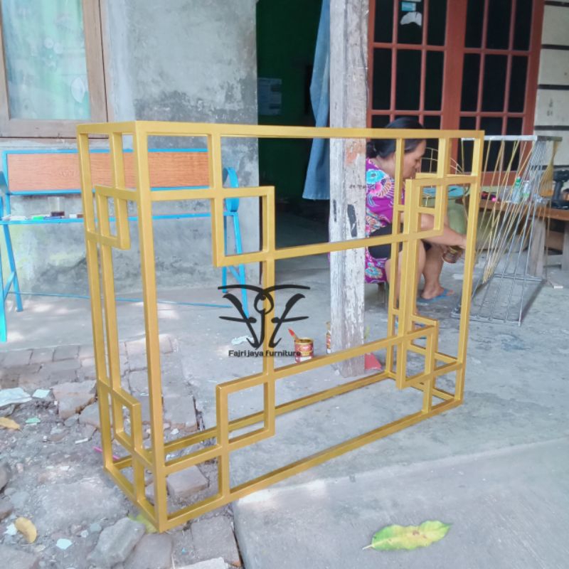 Jual console table minimalis besi hollow,meja console modern | Shopee ...