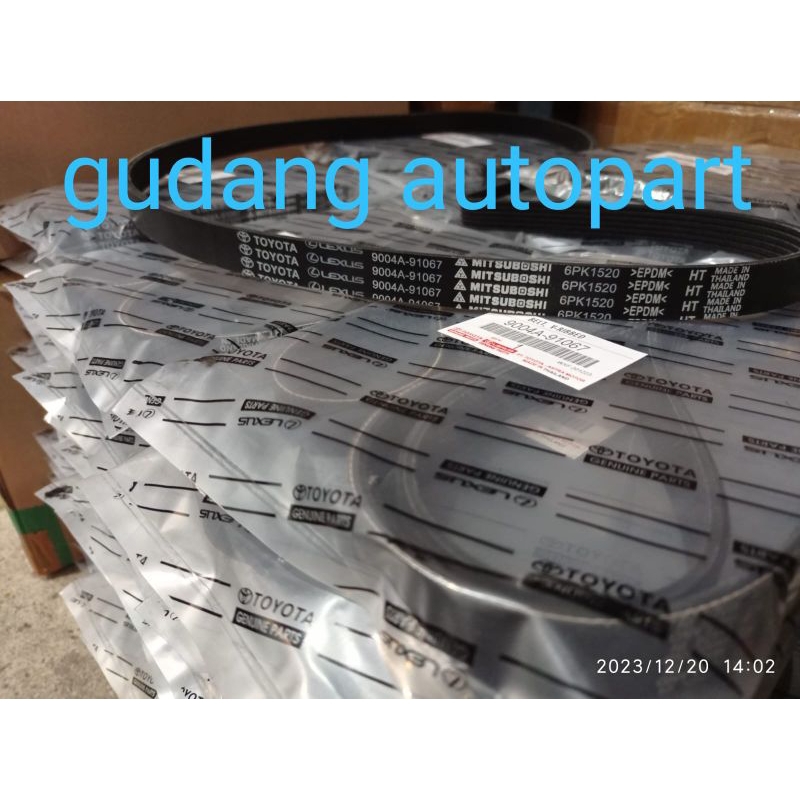 Jual FAN BELT TOYOTA GRAND NEW AVANZA 6PK1520 (9004A-91067) | Shopee ...