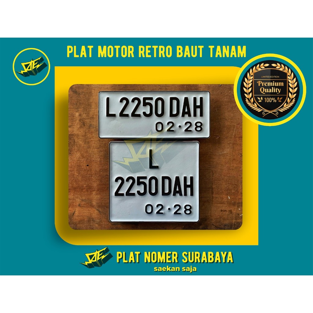 Jual PLAT MOTOR RETRO | Shopee Indonesia