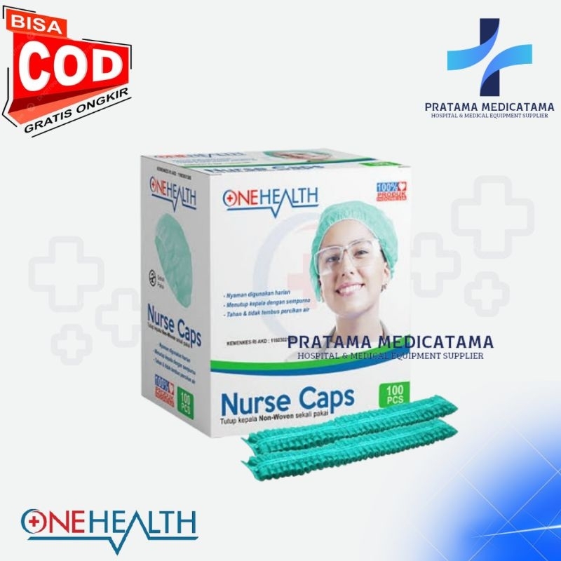 Jual Nurse Cap / Topi Suster / Hair Net Penutup Kepala Onehealth ...