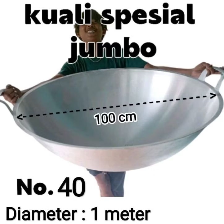 Jual wajan kuali besar kuali kancah 1 meter / 100 cm kuali jumbo ...