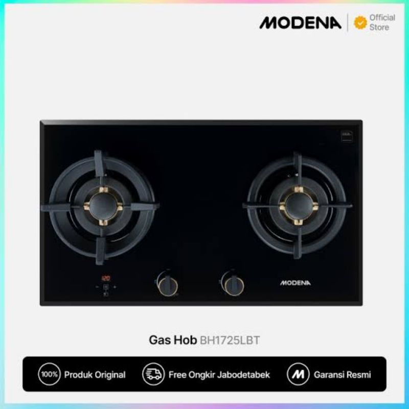 Jual Modena BH1725LBT Kompor Gas 2 Tungku Tanam BH 1725 LBT Full ...