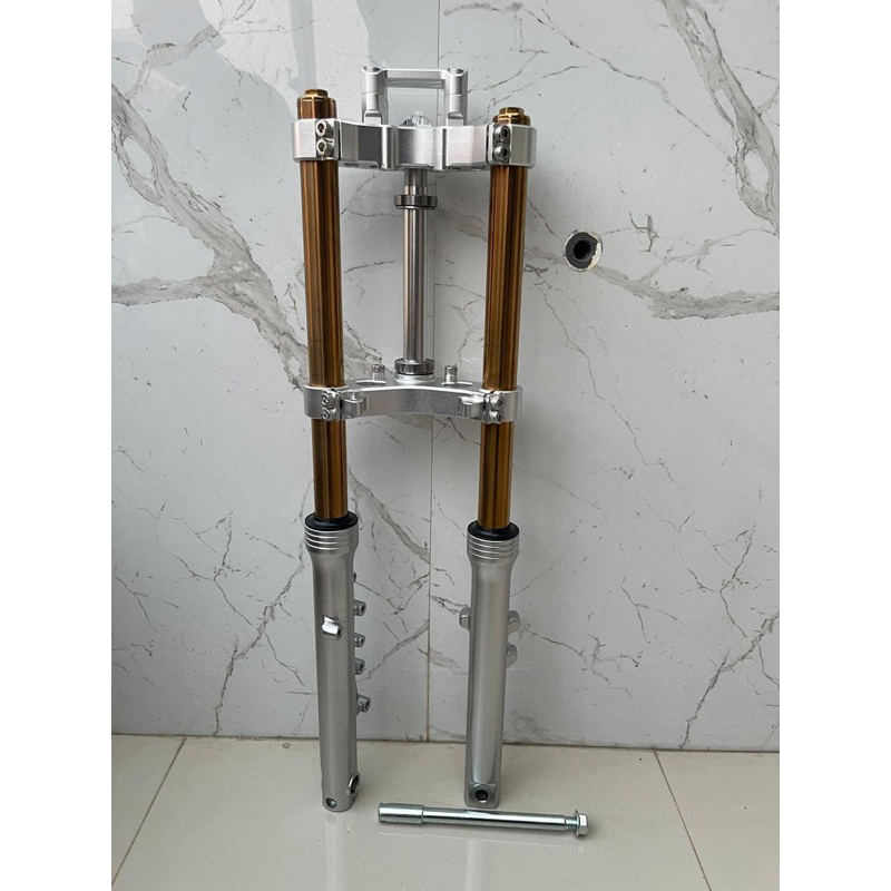 Jual skok ninja gorila pnp ninja ss as gold bottom silver segitiga cnc ...