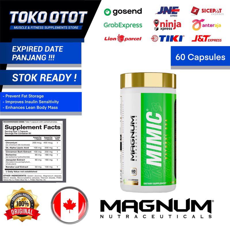 Jual MAGNUM Mimic Fat Burner Muscle Recovery 60 Capsules Magnum ...