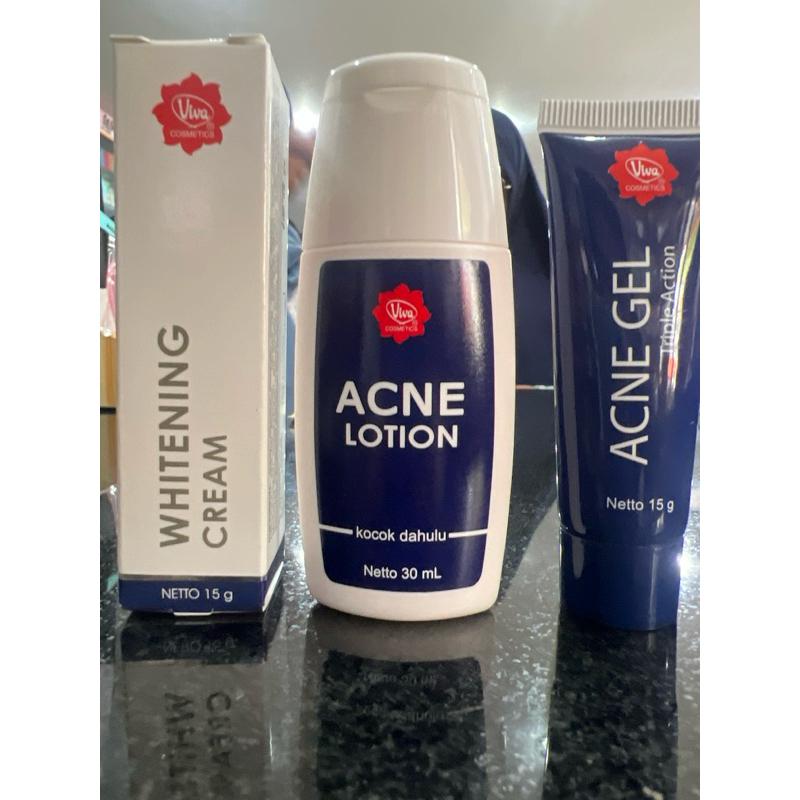 Jual VIVA QUEEN ACNE LOTION 30ML || VIVA WHITENING CREAM 15ML || VIVA ...