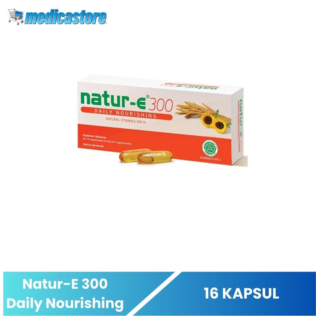 Jual Natur E Natural Vitamin E 300 IU Isi 16 Kapsul | Shopee Indonesia