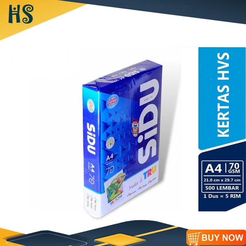 Jual Kertas HVS A4 70Gram SINAR DUNIA (SIDU) | Shopee Indonesia