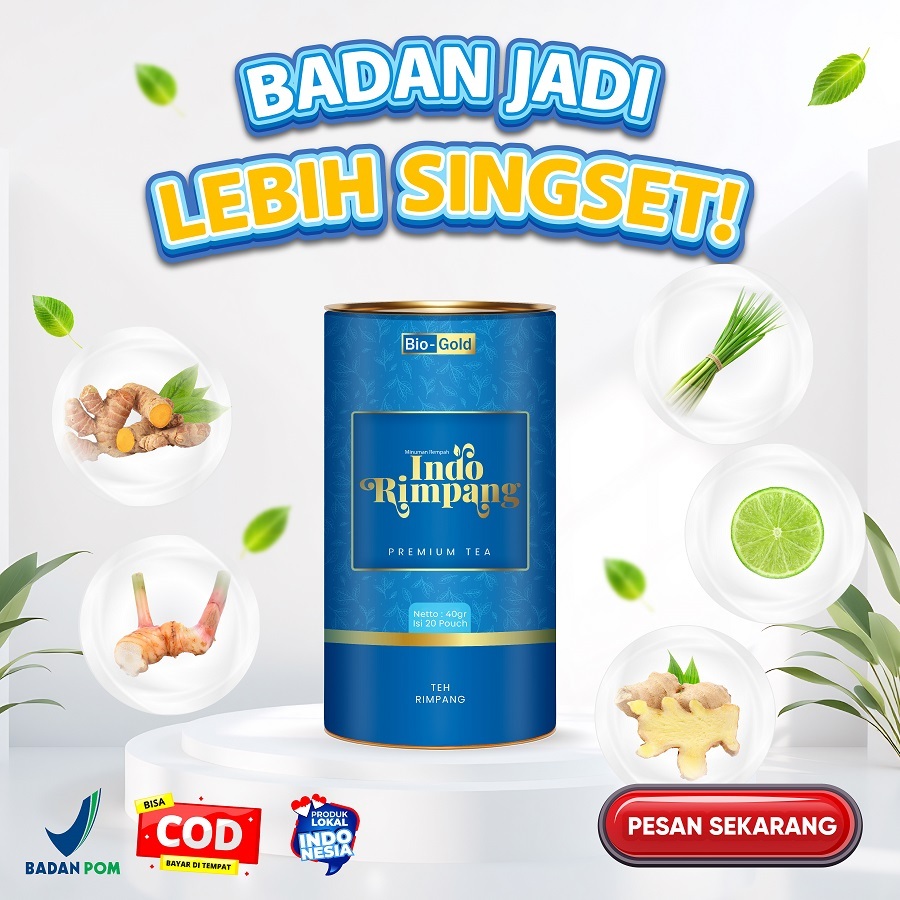 Jual TEH INDO RIMPANG BIO GOLD Premium Tea Bahan Herbal Alami Resep Ala ...