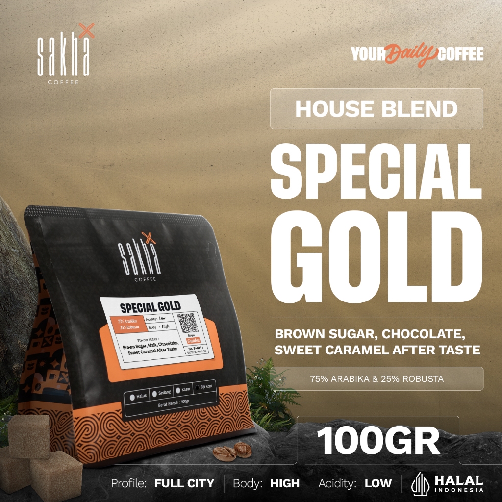 Jual Kopi Espresso Special Gold Blend Coffee Beans 100gr Biji Bubuk ...