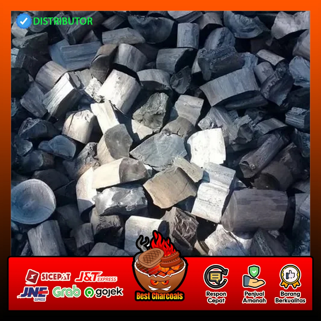Jual Arang Kayu Batok Kelapa Briket Brongkol Cube Hexagonal Premium BBQ ...