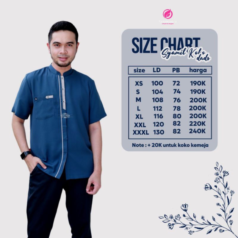 Jual (ADA BEBERAPA TONE WARNA) SYAMIL SERIES KOKO DAD PENDEK BY FANIA ...