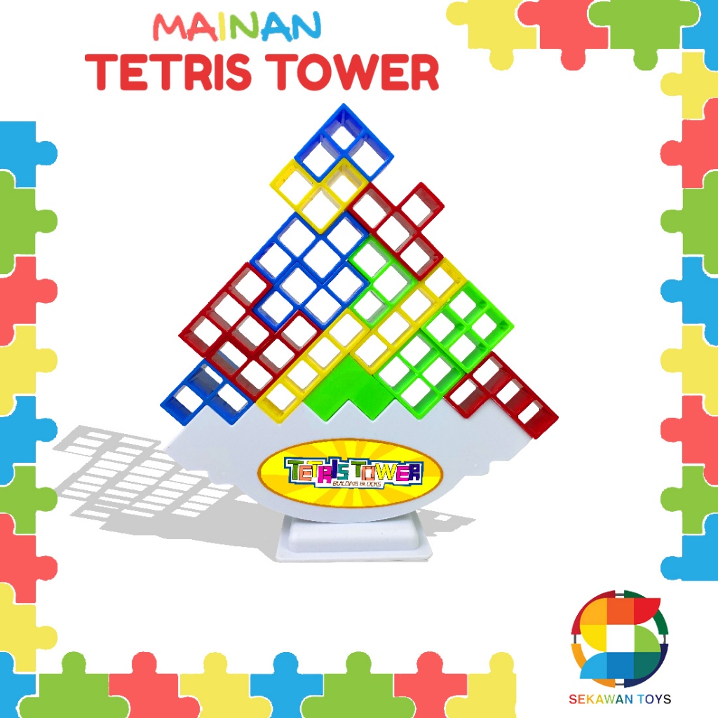 Jual Mainan Anak Tetris Tetra Tower / Mainan Keseimbangan ss1561 ...