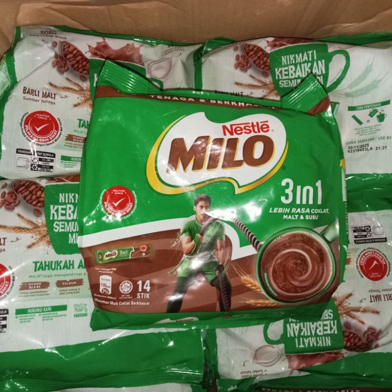 Jual milo 3in1 malaysia (14 stik x 33g) | Shopee Indonesia