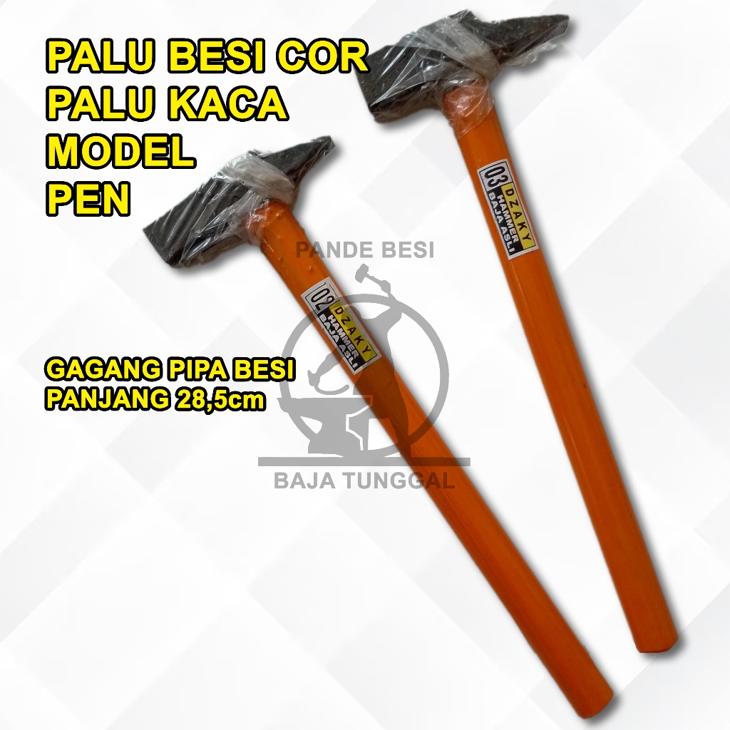 Jual Palu Kaca Besi Cor Palu Pen Palu Es Gagang Pipa Besi Alat Tukang ...
