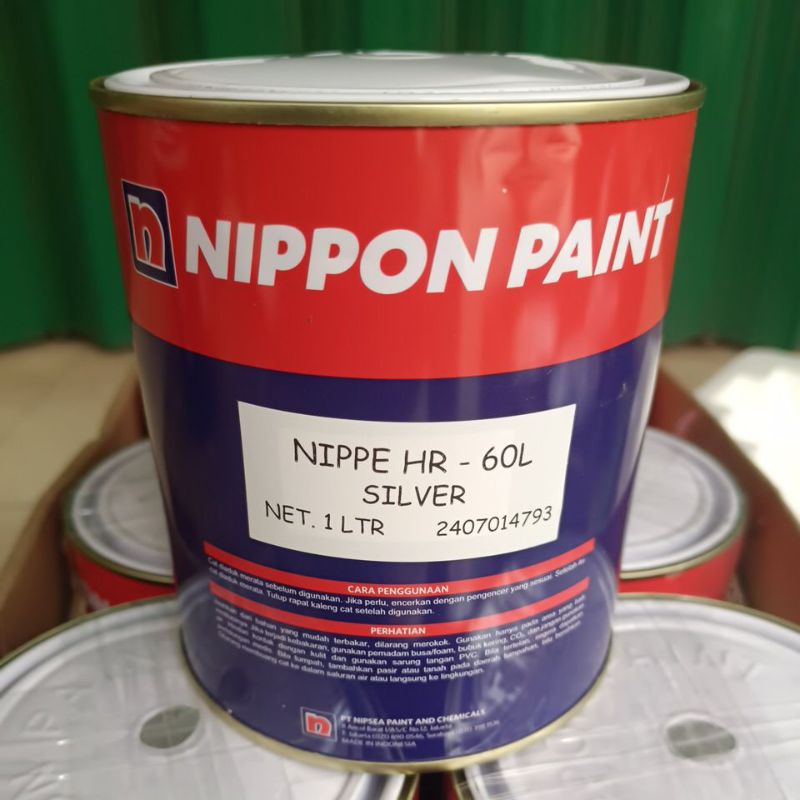 Jual Nippon Paint Nippe HR 60 L Silver / Cat tahan panas 600 derajat | Shopee Indonesia