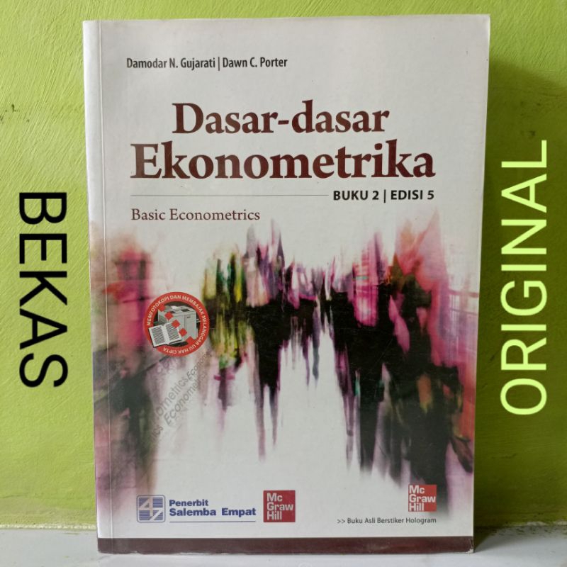 Jual Buku Dasar Dasar Ekonometrika Basic Econometrics Buku 2 II Dua Edisi 5 V Lima - Damodar N ...