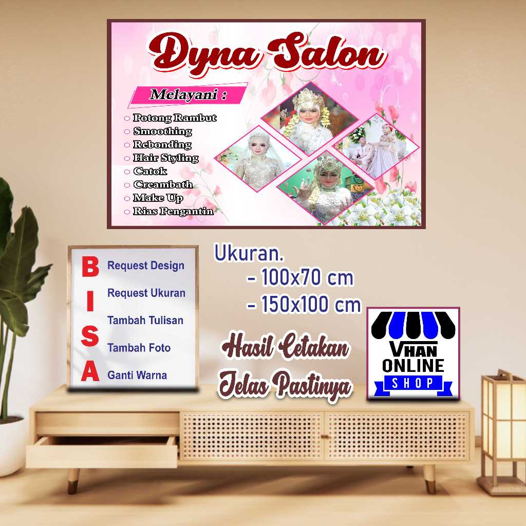 Jual Cetak Banner Spanduk MMT Salon dan Jasa Make up | Shopee Indonesia