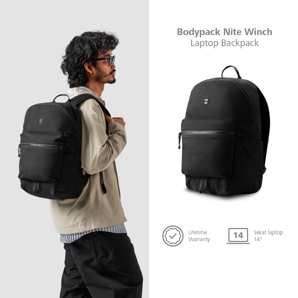 Jual Bodypack Nite Winch Laptop Backpack Tas Ransel Kerja Kuliah ...